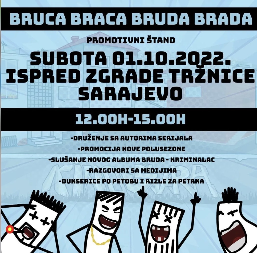 Promotivni štand, druženje sa autorima serijala “Bruca Braca Bruda ...