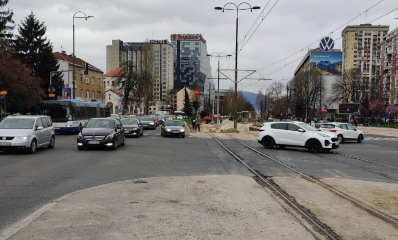 Raskrsnica u Pofalićima zatvorena zbog rekonstrukcije tramvajske pruge ...