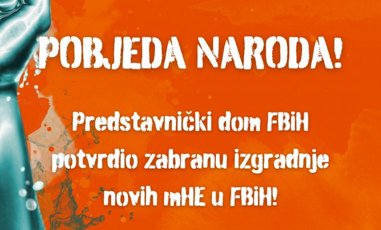 Zabranjena izgradnja novih malih hidroelektrana u FBiH – TVSA.BA