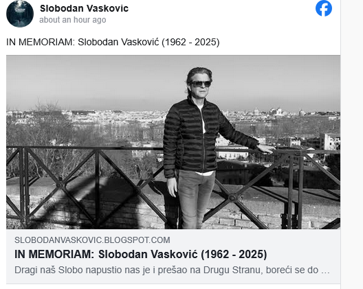 Preminuo novinar i bloger Slobodan Vasković u 63. godini – TVSA.BA